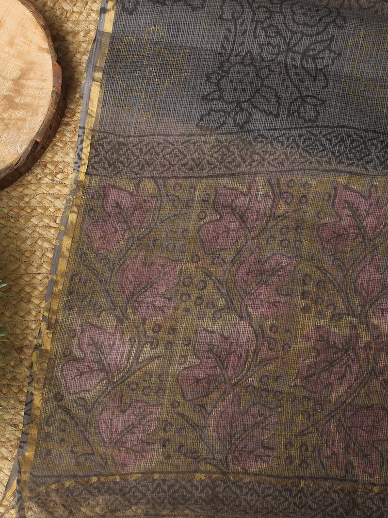 Kashish Bagru Hand Block Printed Kota Doria Dress Material – Weaves of ...